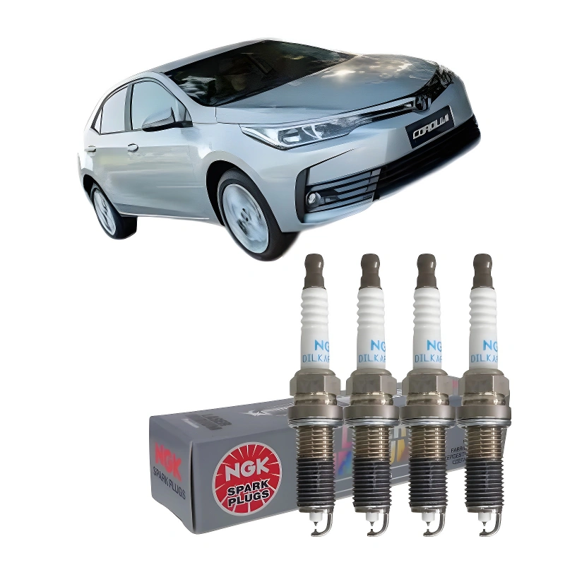 JOGO VELAS NGK DILKAR8L8D COROLLA 1.8 2.0 FLEX